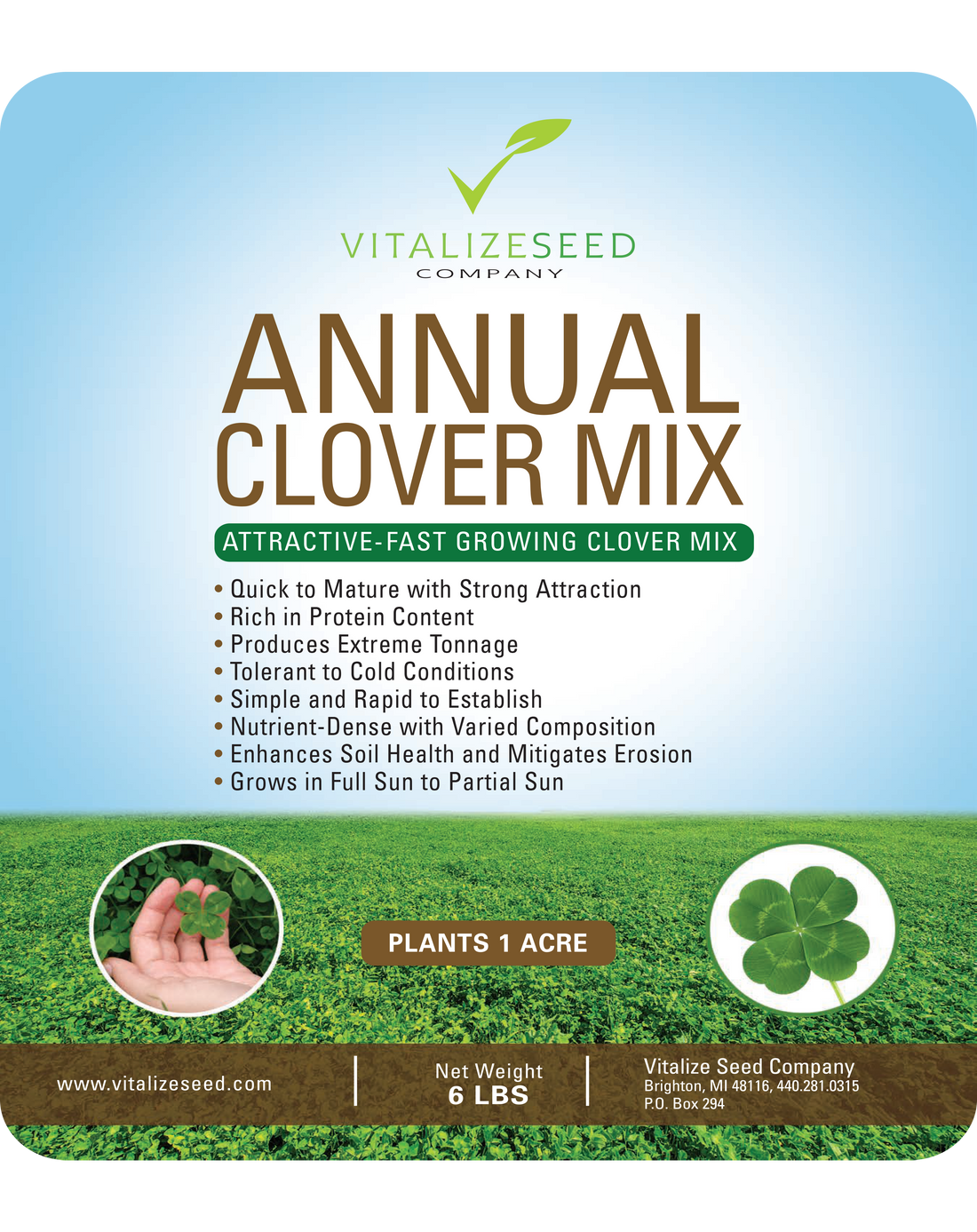 Annual Clover Mix – Vitalize Seed Company