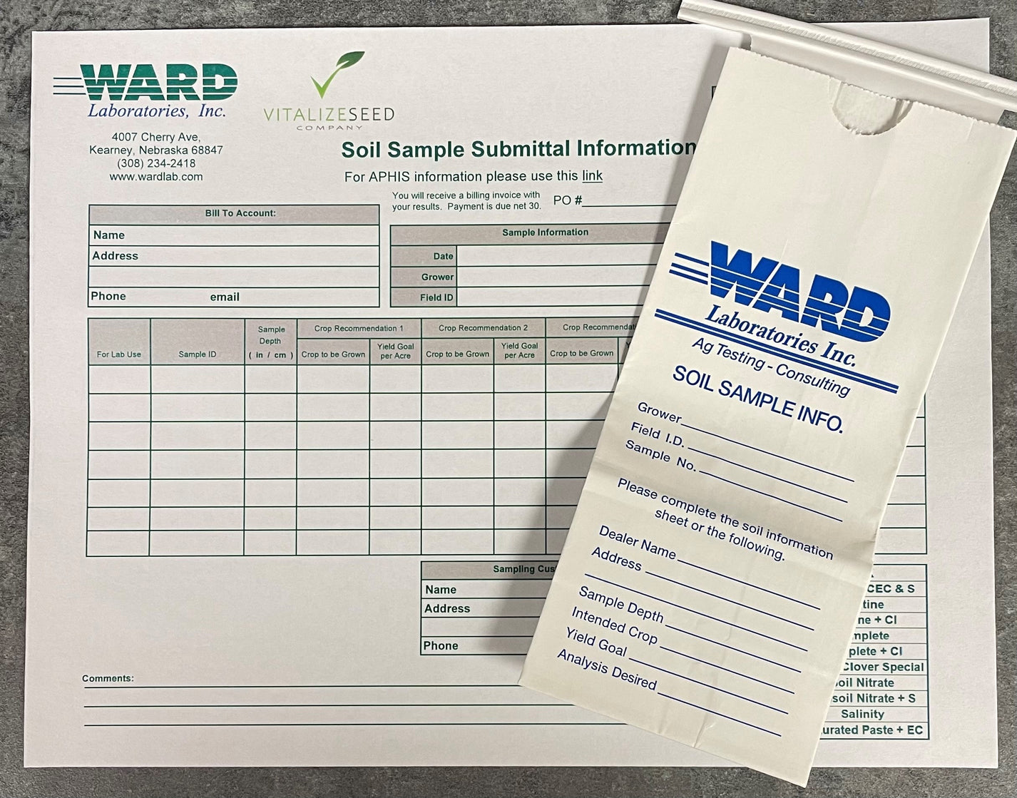 WARD Laboratories Soil Test – Vitalize Seed Company